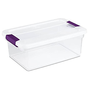Sterilite 66 Quart Clear Latch Lid Storage Container Tote, 12 Pack, and 15 Quart Clear Latch Lid Storage Container Tote, 12 Pack for Home Organization
