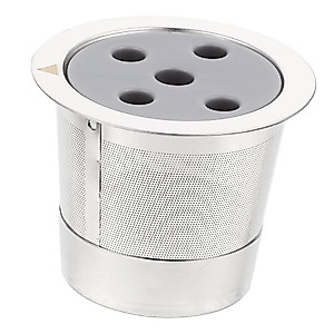 Homoyoyo Stainless Steel Capsule Coffee Machine Refillable Tea Filter Reusable Coffee Capsules Concentrated Coffee Cone Coffee Filters Espresso Concentrate Espresso Ground Nspressso