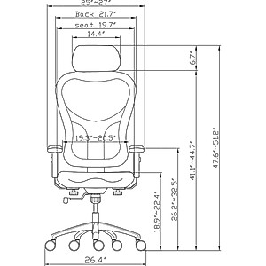 Lorell High Back Executive Chair