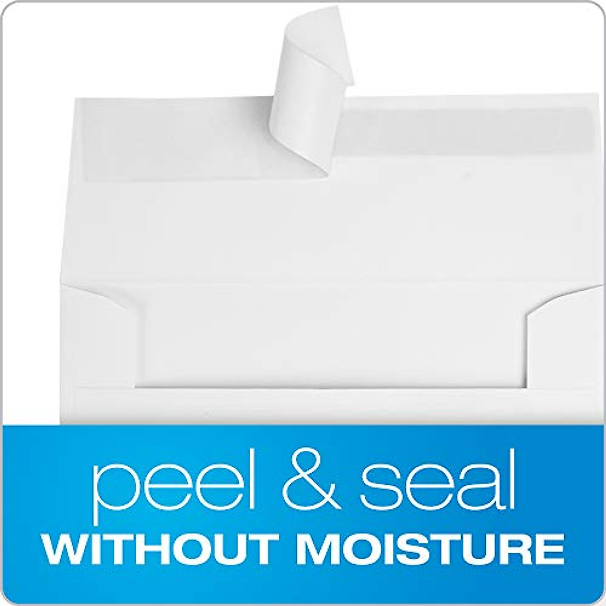 Quality Park 4 x 6 Photo Envelopes, Self-Sealing, for Photos, Invitations and Announcements, 24 lb White Wove, 4-1/2 x 6-1/4 Inches, 50 per Box (QUA10742)