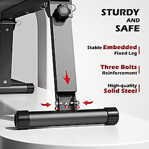 FLYBIRD Folding Flat Bench, Sturdy Lightweight and Space-saving Bench Press Flat Weight Bench, Easy to Assemble