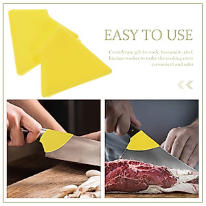 CALLARON 2pcs Silicone Knife Guards Blade Finger Hand Guards Universal Blade Cover Sleeve Kitchen Anti-cutting Finger Protectors for Home Restaurant Chef and Kitchen