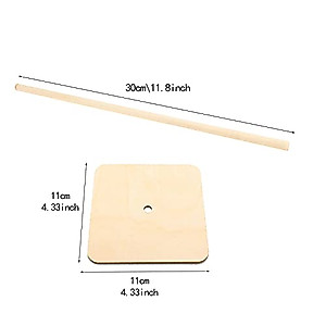 Samanter 3Pack Wood Donut Display Doughnuts Stands Tower Donut Stand Holder for Birthday Wedding Party Cake Decor