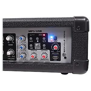 Rockville RPM45 1800w Powered Soundboard Mixing Console Mixer For Church/School