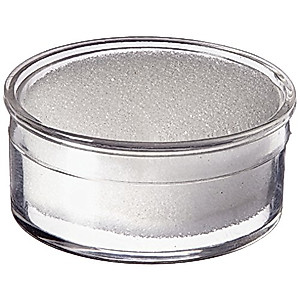 SE Clear Round Display Containers with Snap-On Lids and White Foam Fillers (Pack of 36) - GJ837W
