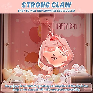 Skirfy Claw Vending Machine - Mini Arcade Game for Kids Ages 6-10, with Lights & Watch - Trendy Birthday Gift for Girls