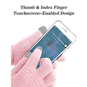 Aneco Winter Warm Knitted Scarf Beanie Hat and Gloves Set Men & Women's Soft Stretch Hat Scarf and Mitten Set