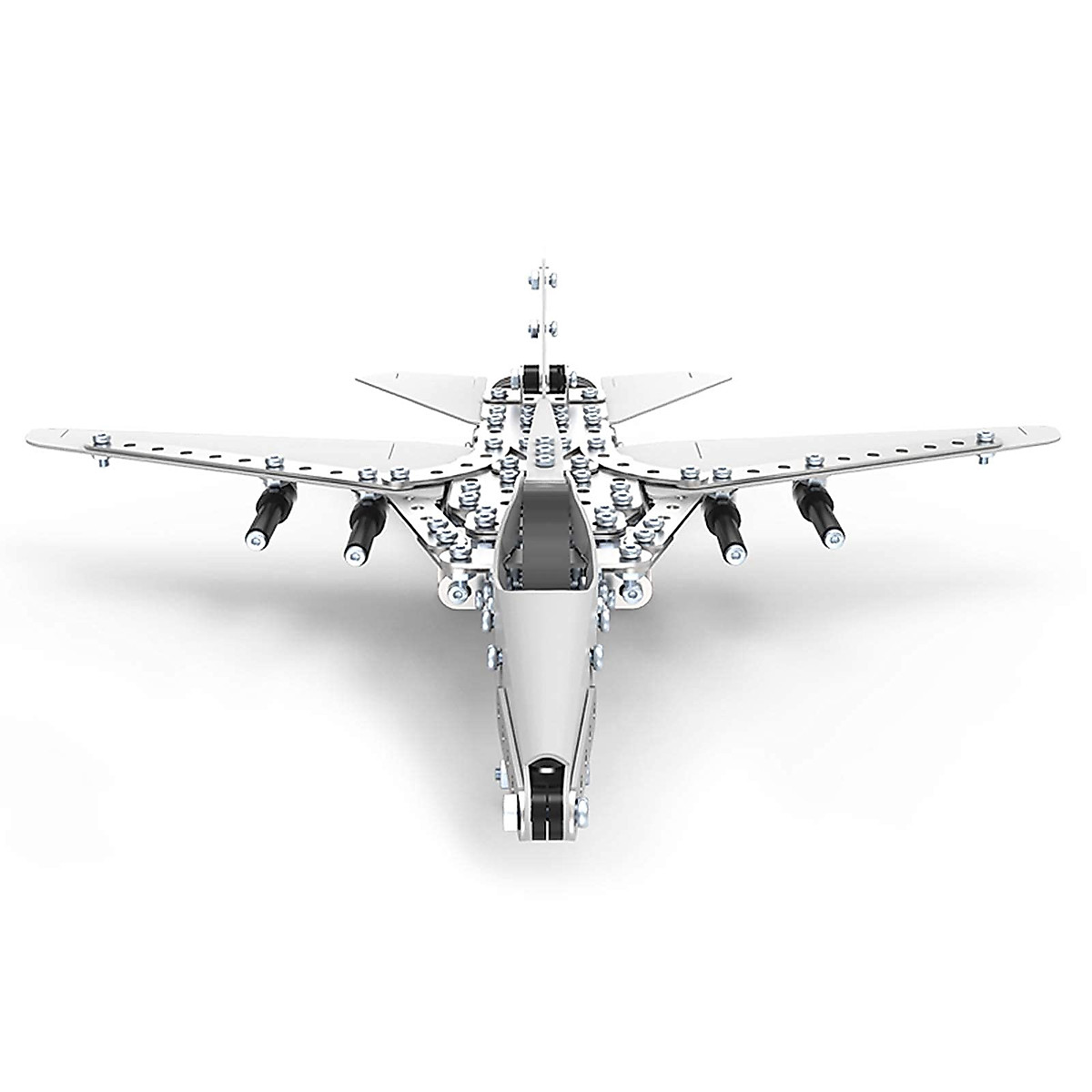 Steel World Assembled Fighter Toy Model Metal Building Block Set Construction Toys for Children and Adults