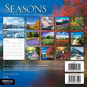 2021 Seasons Mini - 7" x 7" Calendar