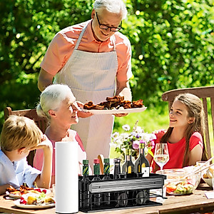 Griddle Caddy for Blackstone 28"/36" Griddle/Prep Cart Accessories Storage,Upgraded 5-In-1 BBQ Barbecue Grill Accessories Caddy Space Saving Organizer Box for Outdoor Grill with Magnetic Tool Holder