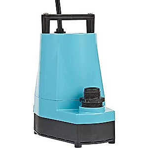 Little Giant 5-MSP 115-Volt, 1/6 HP, 1500 GPH, Aluminum Manual Hydroponics Pump, 10-Ft. Cord, Blue, 505711