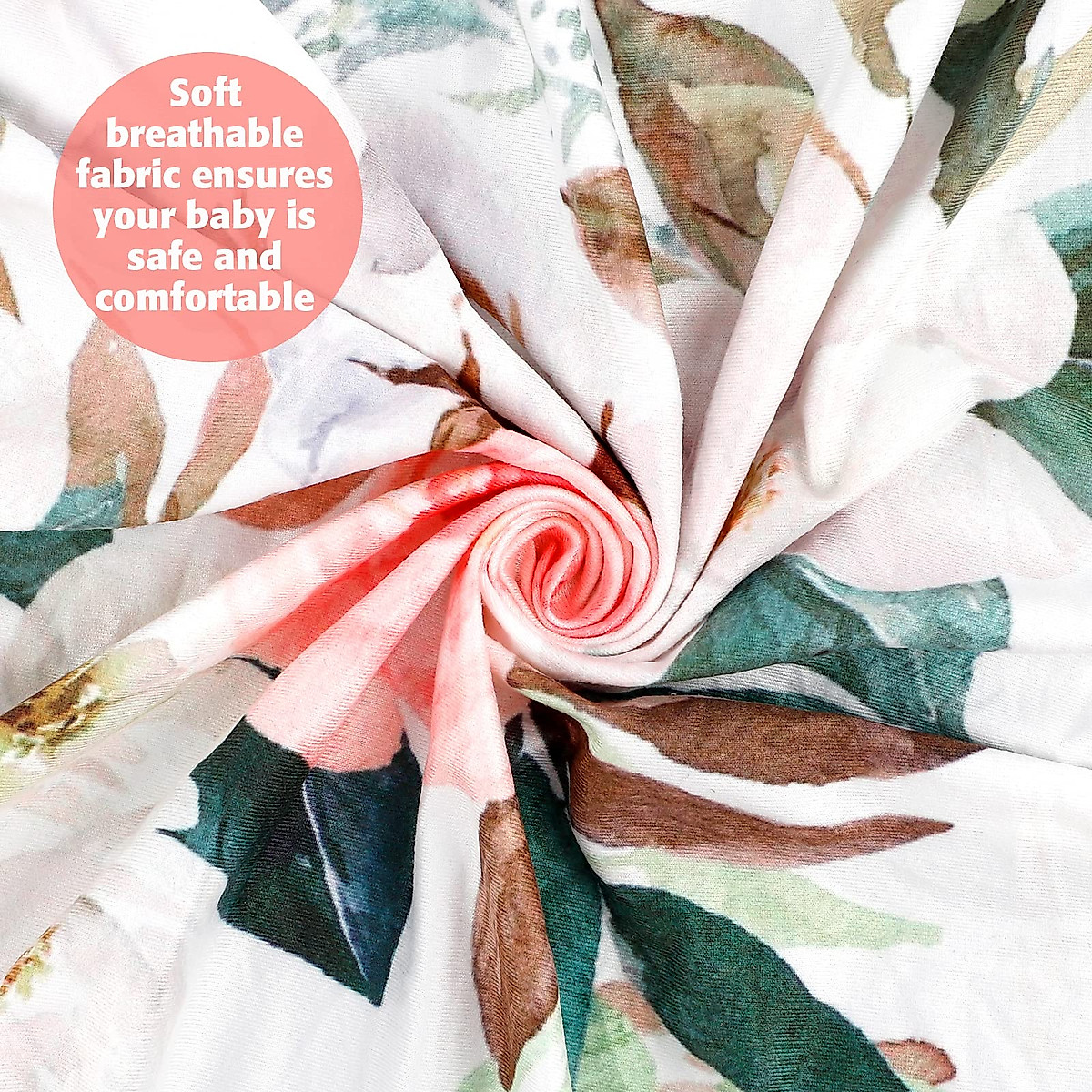 Changing Pad Cover & Baby Blanket, Pink Flower