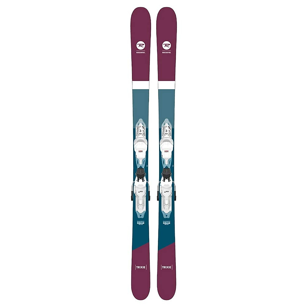 Rossignol Trixie Girls Skis 138 W/Xpress 10 GW Bindings White Sparkle