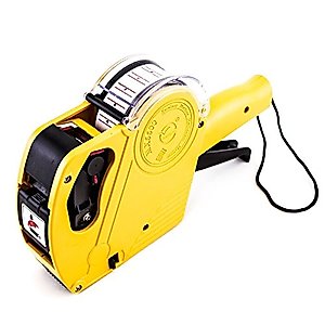 Super Z Outlet 8 Digits Price Numerical Tag Gun Label Maker MX5500 EOS with Sticker Labels & Ink Refill for Office, Retail Shop, Grocery Store, Organization Marking
