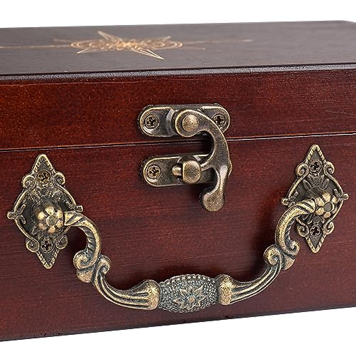 STERLING Games 12 Number Shut The Box Wooden Box Travel Case Nautical Theme Family Dice Game for Kids and Adults