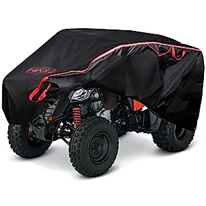 K-Musculo ATV Cover for 4 Wheelers - 102 Inch ATV Covers 600D Heavy Duty & Waterproof, Outdoor Four Wheeler Quad Cover All Weather Large for Polaris, Kawasaki, Arctic Cat, Honda, Yamaha and More