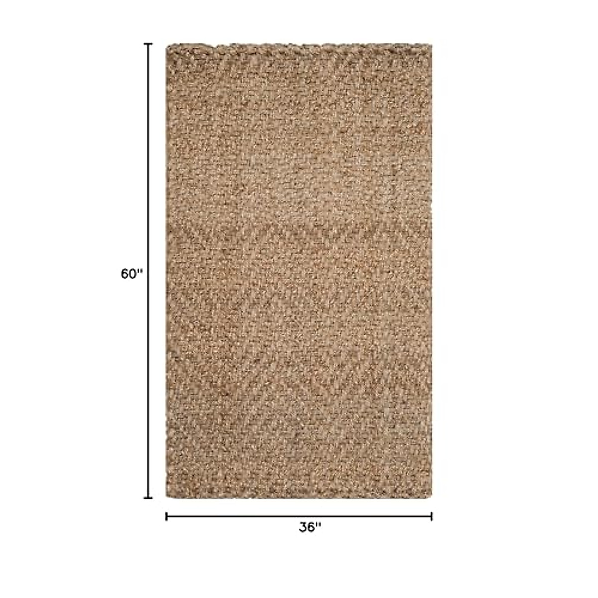 SAFAVIEH Natural Fiber Collection Accent Rug - 3' x 5', Natural, Handmade Jute, Ideal for High Traffic Areas in Entryway, Living Room, Bedroom (NF265A)