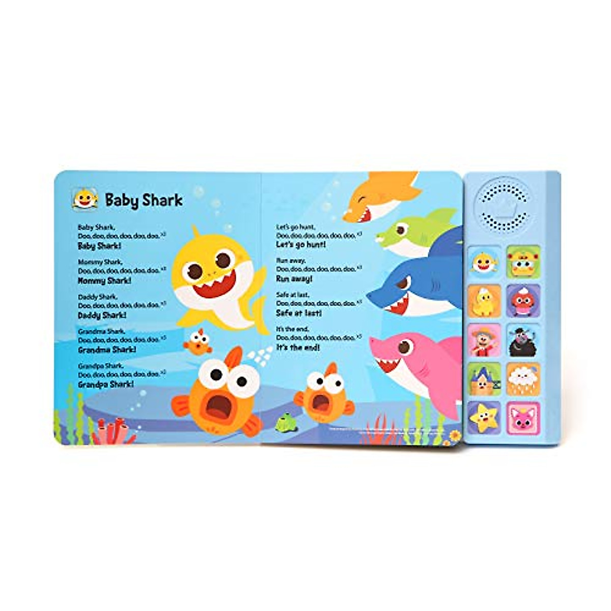 Baby Shark Nursery Rhymes 10 Button Sound Book| Learning & Education Toys | Interactive Baby Books for Toddlers 1-3 | Gifts for Boys & Girls