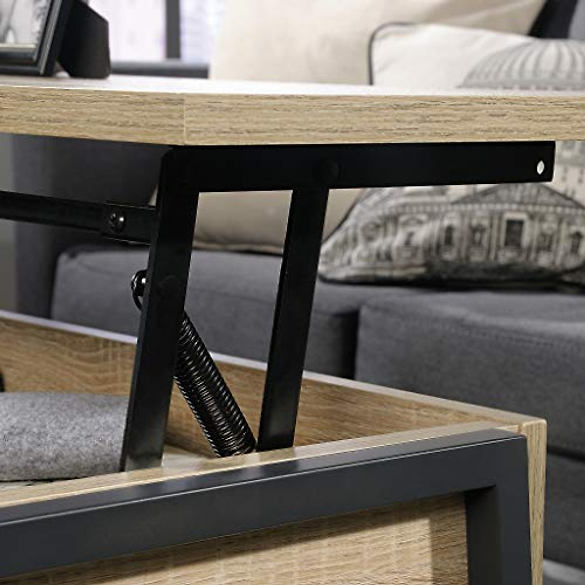 Sauder 424931 North Avenue Lift-Top Coffee Table, Charter Oak Finish