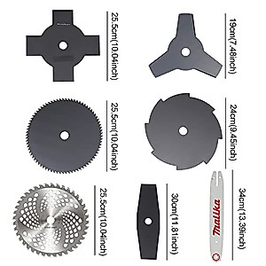 52CC 2-Stroke Gas Powered Grass Trimmer Mower Single Cylinder Gasoline Weed Wacker Edger Air-Cooled Multifunctional Cleaning Tool Solid and Durable for Garden Grass Lawn