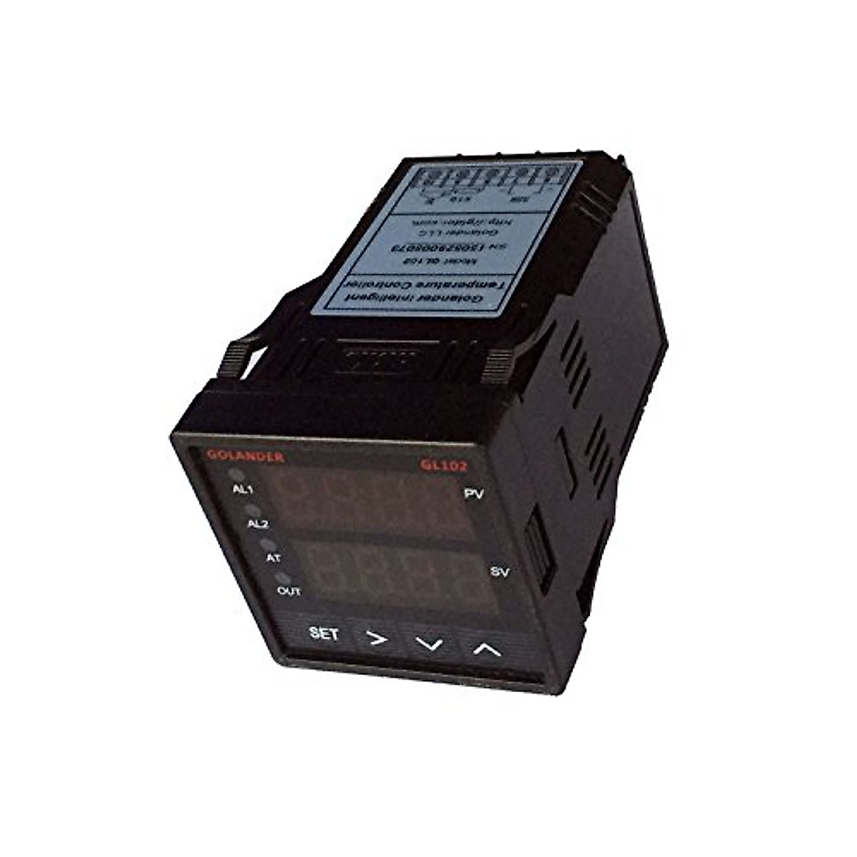Universal 1/16DIN PID Temperature Controller, PID, On/off, Manual Control, with 2 Alarm Relays