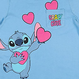 Disney Lilo & Stitch Little Girls T-Shirt Stitch Blue 7-8
