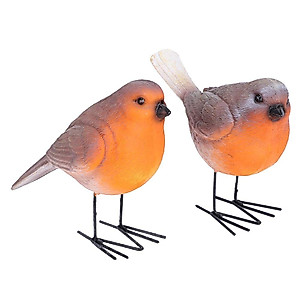 Fishlor Decor Birds Resin Bird, Bird Decor, Decorative Birds Resin Birds, Simulation for Balcony for Garden