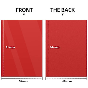 500 Counts Card Sleeves, Matte Card Sleeves Deck Card Protectors, Trading Card Sleeves Fit for MTG, Baseball Cards, Sports Cards, Game Cards (Matte Red)