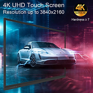 65'' Smart Digital Whiteboard, Interactive Board 4K UHD Smartboard Touchscreen Display, All in One Computer for Classroom and Business (Board + Black Stand)