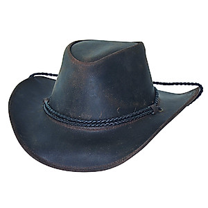 Bullhide Hat Men's Unisex Hilltop hat, Chocolate, Large