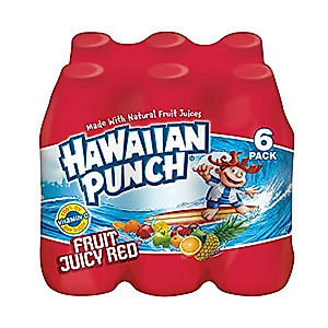 Hawaiian Punch Fruit Juicy Red, 10 Fluid Ounce Bottle, 6 Count (Pack of 4)