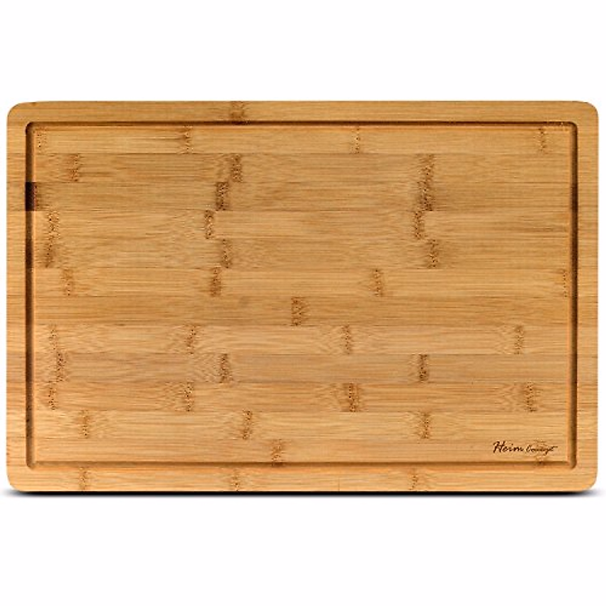 Heim Concept Organic Bamboo Cutting Boards for Kitchen Extra Large Chopping Board with Juicy Groove Perfect for Meat, Vegetables, Fruits, Cheese (18x12x3/4)