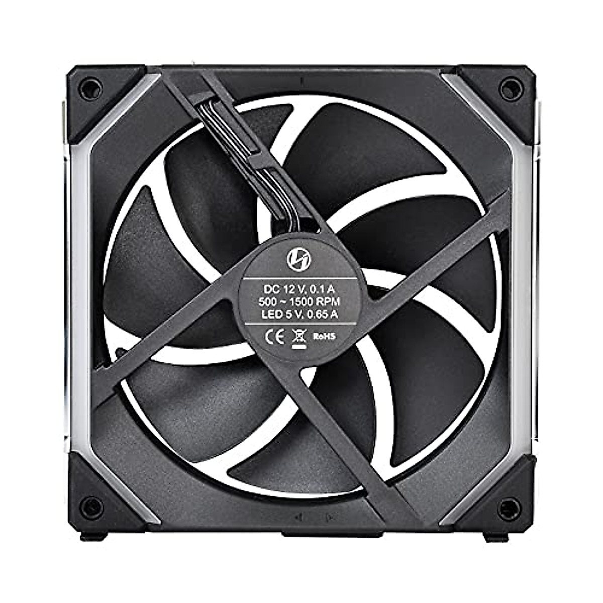 Lian-Li UNI FAN SL140 Revolutionized Daisy-Chain 140mm ARGB Fan, Black, 2-Pack