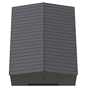 Arrow Classic Metal Shed, 14 x 17, Charcoal