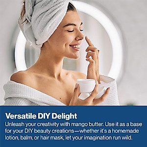 uh*Roh*Muh Premium Refined Mango Butter - Skincare and Hair Care Essential for Silky Smooth Hydration | DIY Beauty Essential Body Butter, Your Ultimate Dry Skin Solution 32 oz(Net Wt.:0.8 kg/1.5 lb)