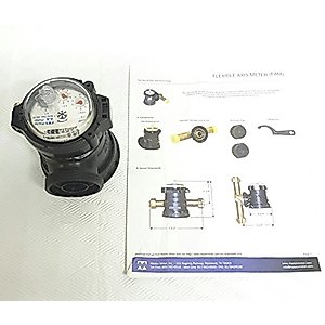 3/4" Master Meter FAM-34 Polymer Cold Water Meter USG Gallons Pulse Output