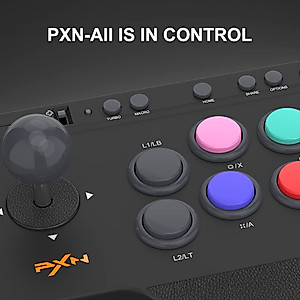 PXN 0082 Arcade Joystick Game Controller Wired USB Interface for PC, PS3, PS4, Nintendo Switch, Xbox one, Xbox Series s/x,
