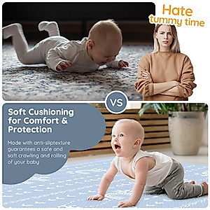 ieBabay Baby Foam Play Mat - 67.2" x 48" Puzzle Floor Mat - Baby Crawling Mat with Interlocking Tiles, Soft Foam Play Mat Floor Tiles for Playroom Nursery Or Home Decor (5.6 x 4 ft, Boho Rainbow)