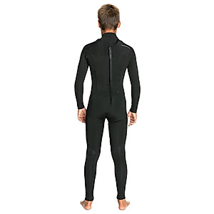 Quiksilver Boys 4/3 Sessions Back Zip Wetsuit - Black | 8