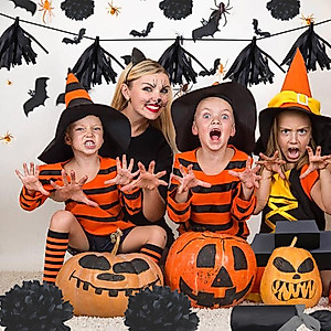 Jkopsnr 120 Sheets Black Tissue Paper 20x14 Inches Black Tissue Paper for Gift Bags Black Wrapping Tissue Paper Bulk for DIY Crafts Birthday Halloween Festival Holidays Decorative