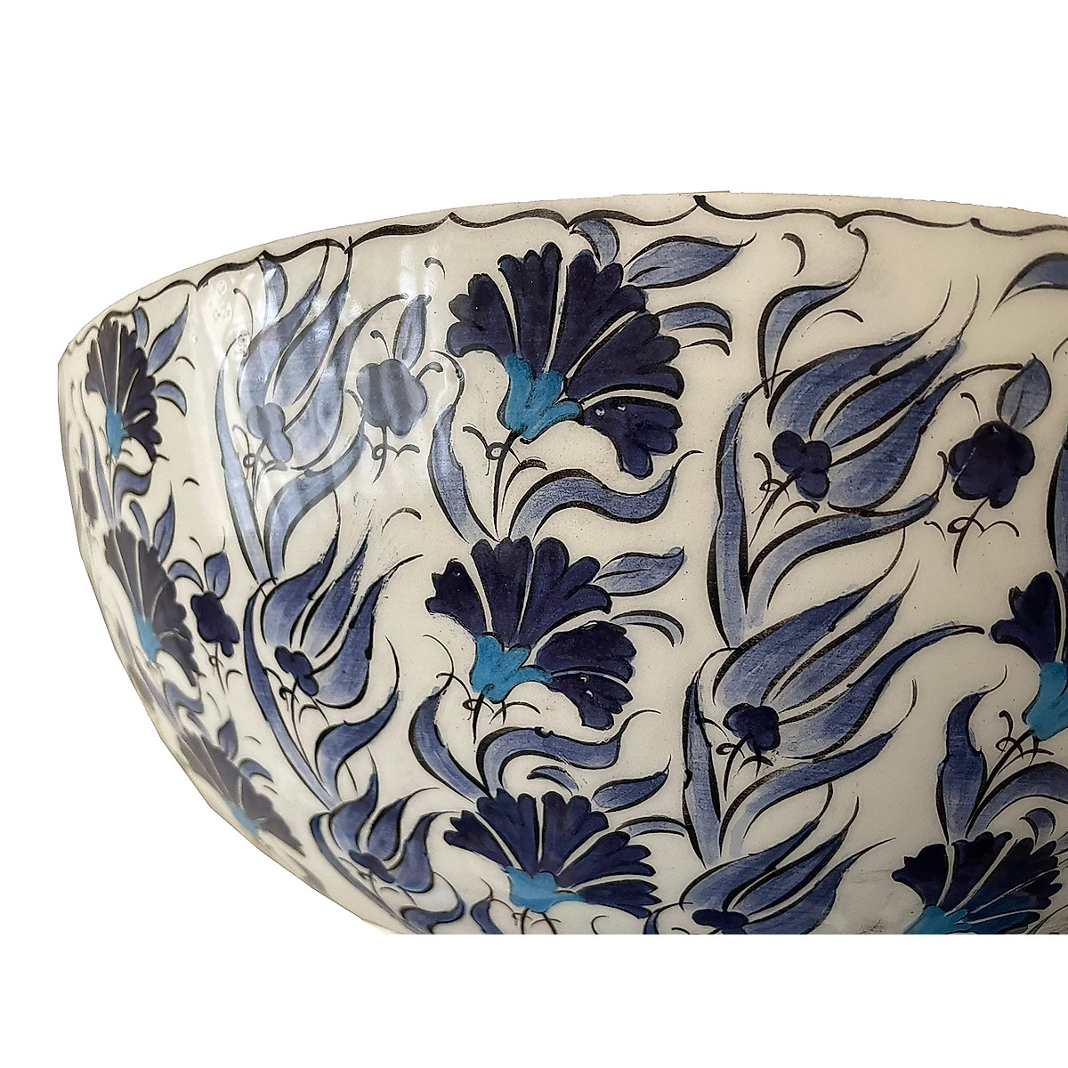 Bathroom Floral Vessel Sink, Ceramic Countertop Basin, Bowl Sink, Lavatory, Bathroom Remodel, Restroom Washbasin, Sink for Cafe, Washstand