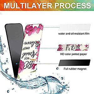 36 Pieces Magnetic Bible Verse Bookmarks Inspirational Scripture Book Markers Encouraging Flower Page Clips Presents for Women Kids Students Teachers School Home Office Supplies