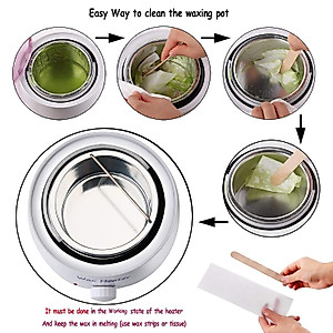 FIGHTART wax pot replacement for wax warmer liner aluminum inner pot tin container 14oz hair removal remover waxing