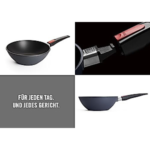 Woll 11026DPI Diamond Lite cast Wok, 26 cm Diameter, 9 cm Tall with Removable Handle