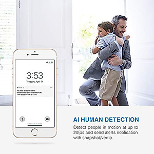 XM Smart Home Camera, Wireless IP Security Camera 1080P Indoor Surveillance Camera with AI Human Detection,Night Vision,2-Way Audio,2.4GHz WiFi Baby Monitor for Nanny/Home/Office with iOS/Android