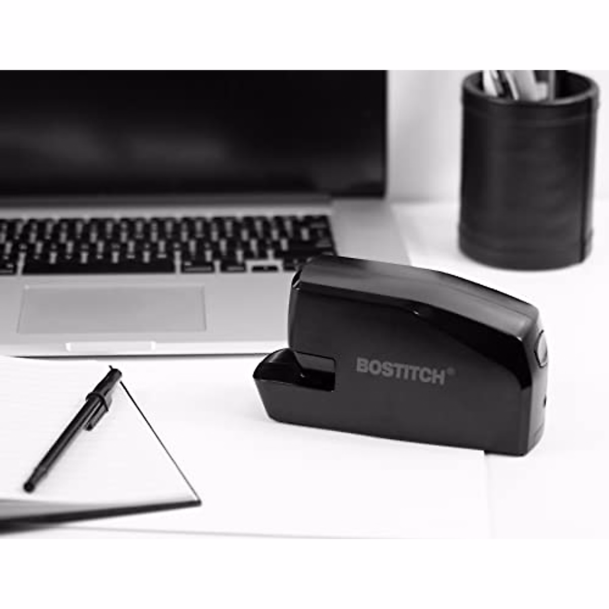 Bostitch Office Portable Electric Stapler, 20 Sheets, AC or Battery Powered, Black (MDS20-BLK)