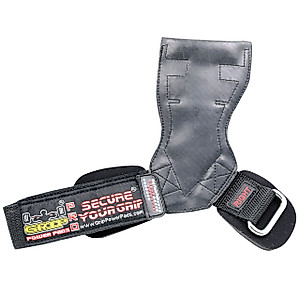 Lifting Grips PRO Weight Gloves Heavy Duty Straps Alternative to Power Hooks Deadlifts Adjustable Neoprene Padded Wrist Wrap (Medium)