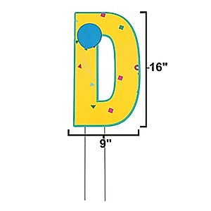 CoComelon Happy Birthday Yard Signs with Metal Stakes, 16" Letters