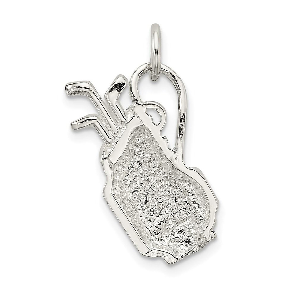 Auriga Fine Jewelry Sterling Silver Golf Bag Charm Pendant (L- 22 mm, W- 13 mm) Gift for Women