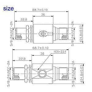 UHF Coaxial Lightning Arrestor, Axial Lightning Surge Protector for CB Ham Base Antennas, Professional Female to Female Lightning Arrester,Two-Way Radio and Other Antennas